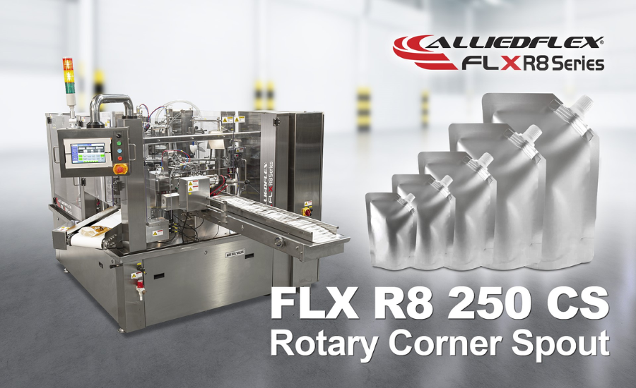 ALLIEDFLEX® Introduces Rotary Corner Spout - Pouch Fill | Seal System ...