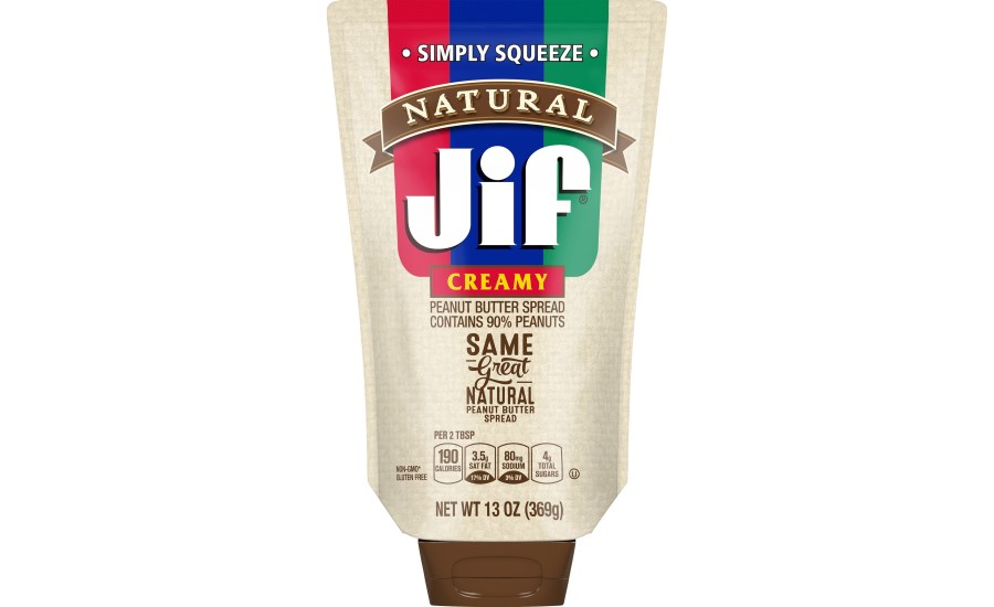 Jif Natural Squeeze Creamy Peanut Butter Spread Gets New Packaging ...
